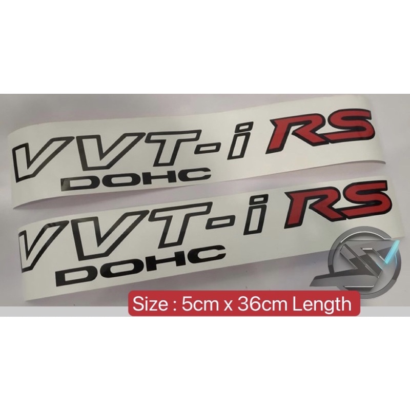 (Ready Stock) S764# 2pcs VVTI DOHC RS Side Car Sticker | Shopee Malaysia