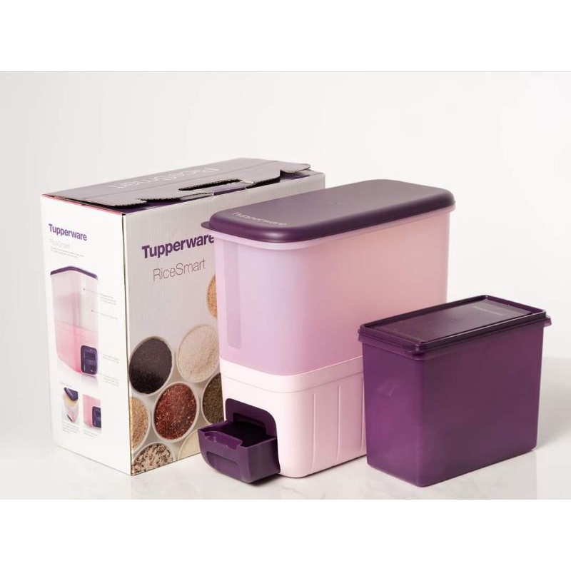 Rice Smart Tupperware Purple / Rice Dispenser Tupperware / Tong Beras ...