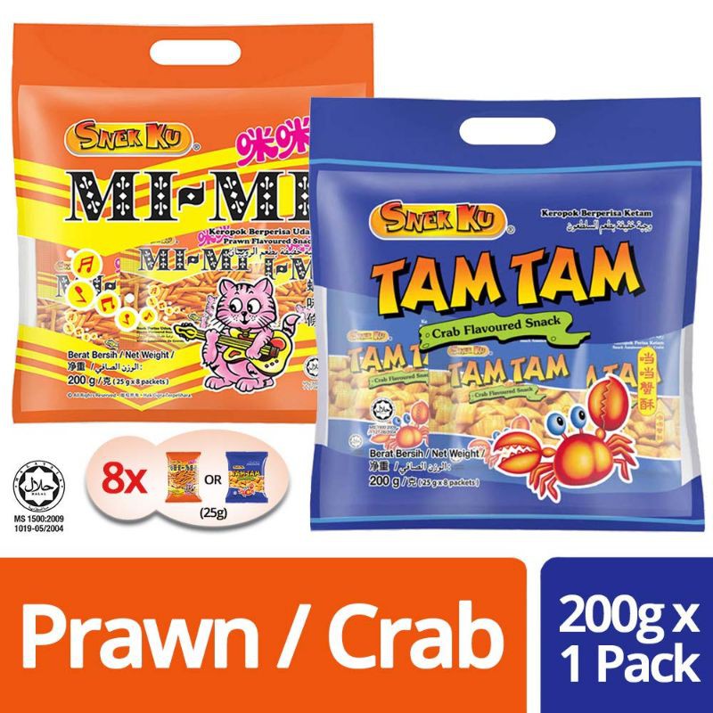 SNEK KU Flavoured Snacks Family Pack (8 x 25g) | Shopee Malaysia