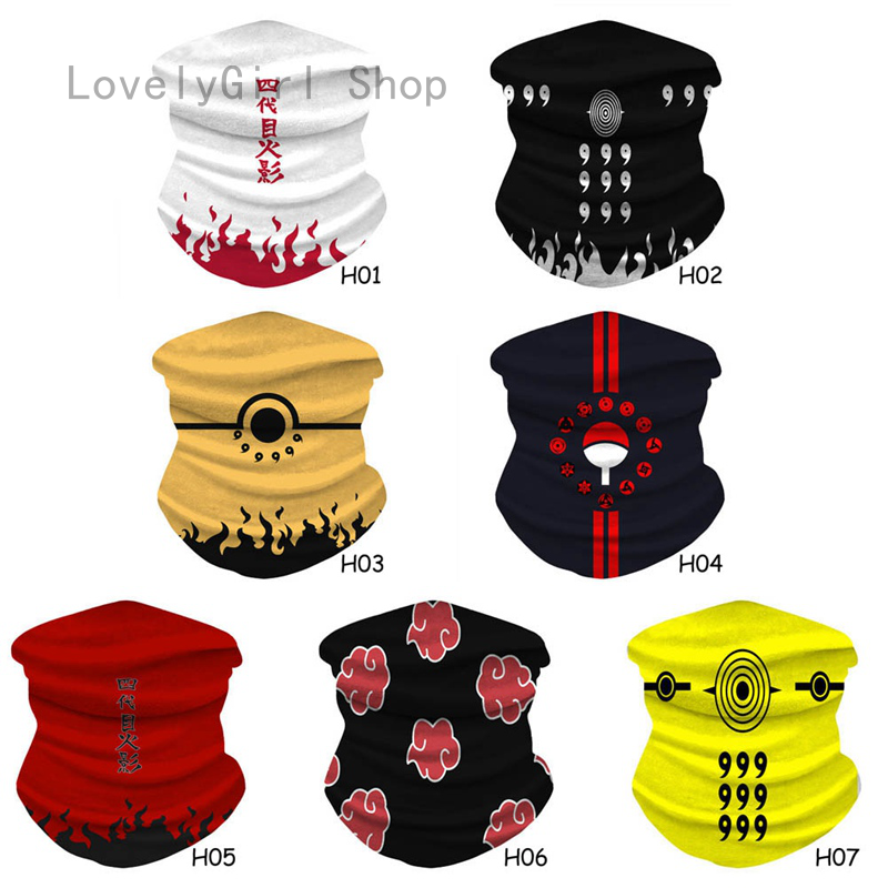 tranquillt Unisex Anime Naruto Face Mask Scarf Outdoor Windproof Sports ...