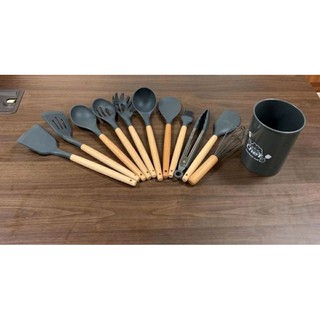 Original Senduk Silikon Viral Silicon Kitchen Utensil Set 12 Pcs ...