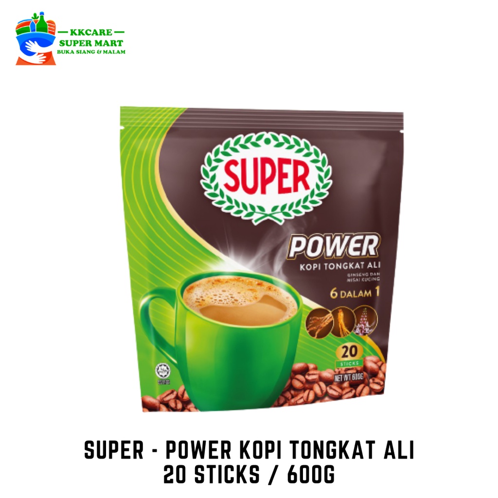 Super - Power Kopi Tongkat Ali (20 Sticks / 600g) | Shopee Malaysia