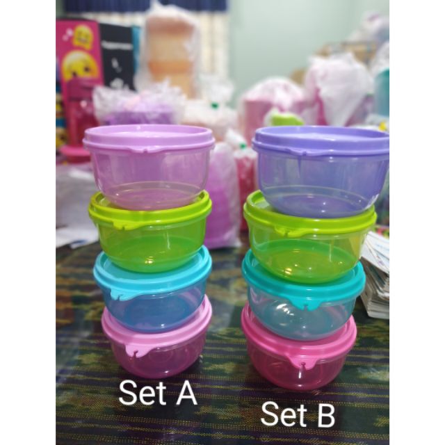 Tupperware mini bowls 4 x 250ml | Shopee Malaysia