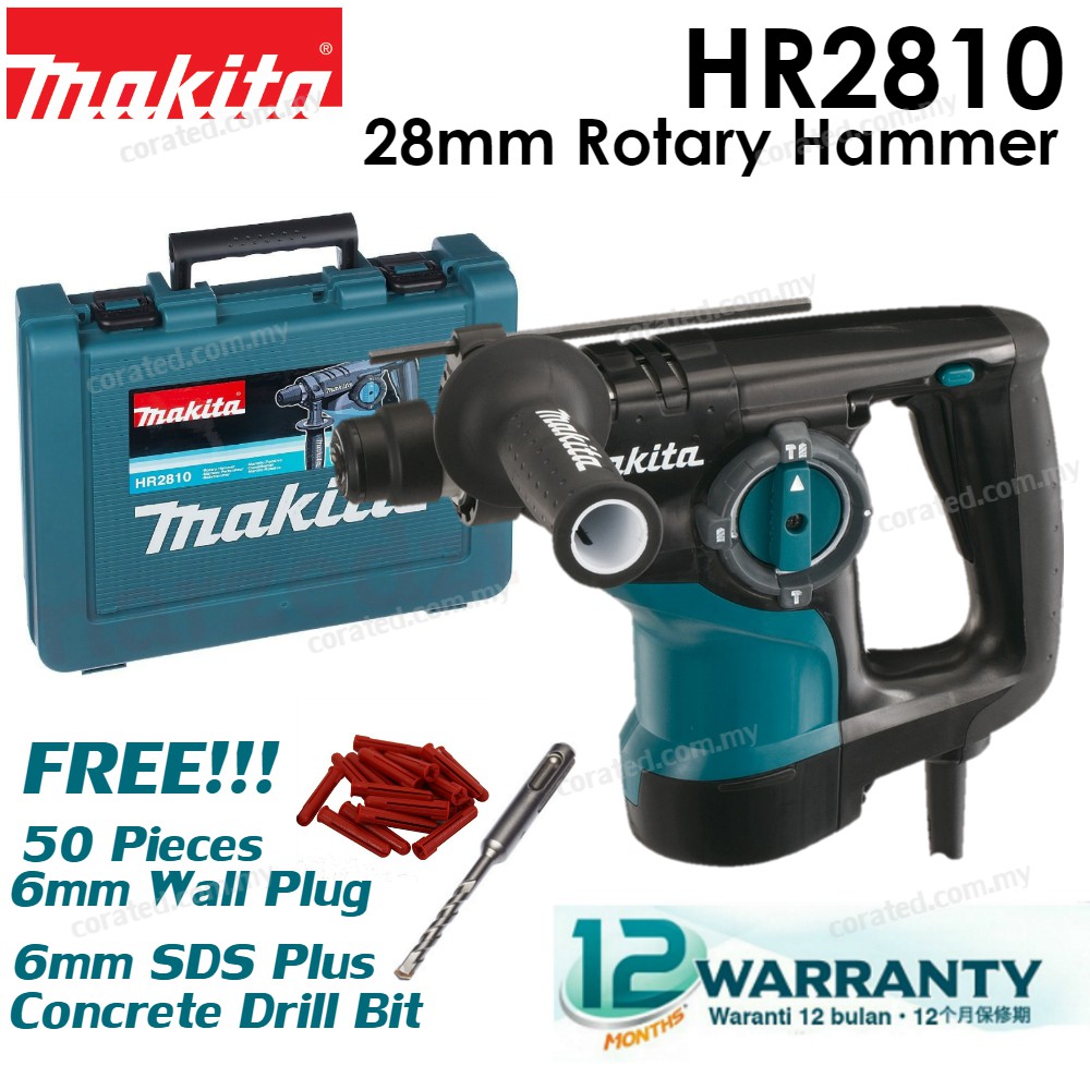 [CORATED] Makita HR2810 Rotary Hammer (1 Year Warranty) | Shopee Malaysia