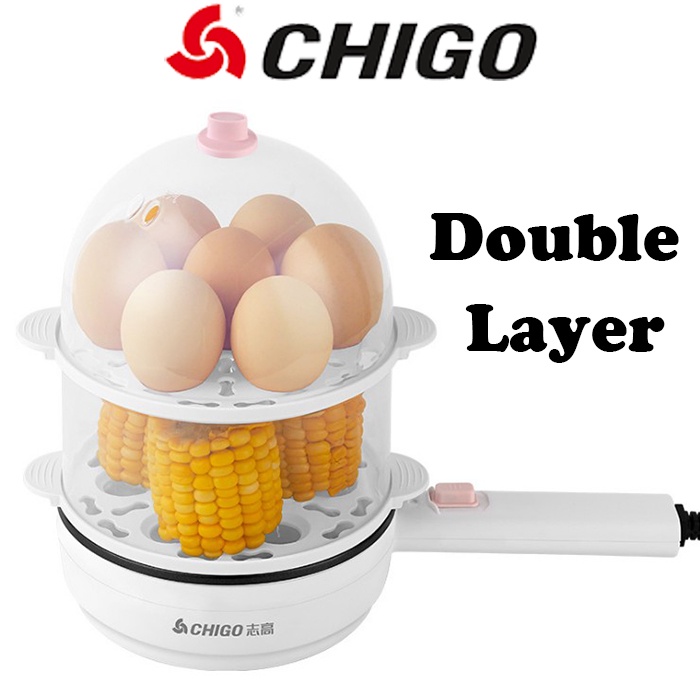 Chigo 2 Layer MultiFunction Electric Fry Egg Cooker Egg boiler Egg ...