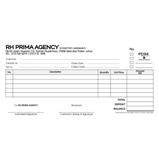 KUPON TEKSI/BUKU RESIT BOND TIADA SALINAN (50 HELAI) | Shopee Malaysia