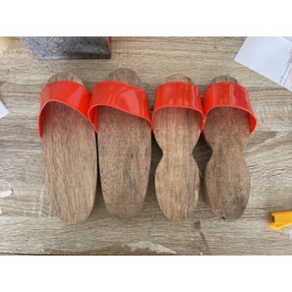Terompah Kayu Tradisional / Wood Shoe / Kasut Kayu / Wood Clog | Shopee ...