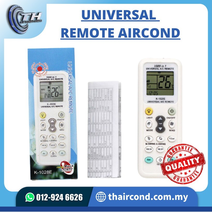Universal Aircond Remote Control All Brand/Model Supported AC Remote ...
