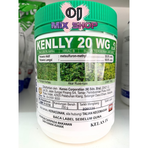 Racun Rumput/Herbicide Kenlly 20 WG 250g | Shopee Malaysia