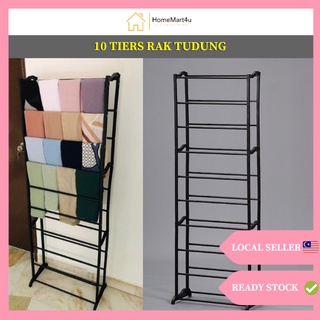10 Tier Rak Tudung Sangkut Tudung Rack Scarf Tudung Tempat Letak Tudung ...