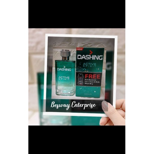 Dashing Perfume EDT Active Spirit 100ml (Free Dashing Ultimate Kick 2 ...