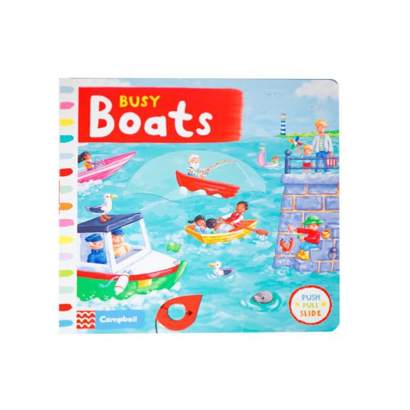 Busy Boats - Push Pull Slide Board Book (campbell Book) | Shopee Malaysia