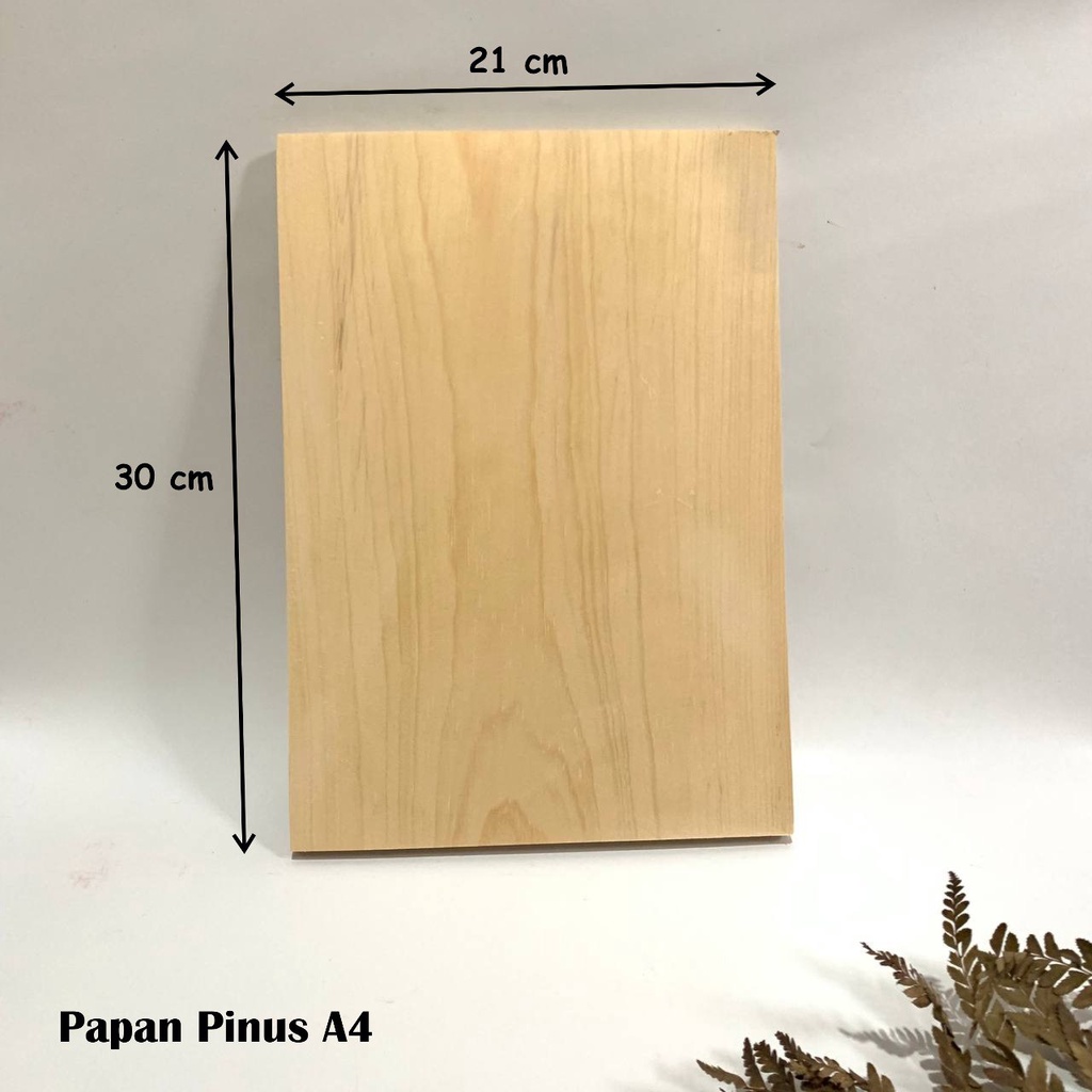 KAYU Pine Wood A4 21x30 cm HVS Wood Board Real Size Pine Wood Grade ...