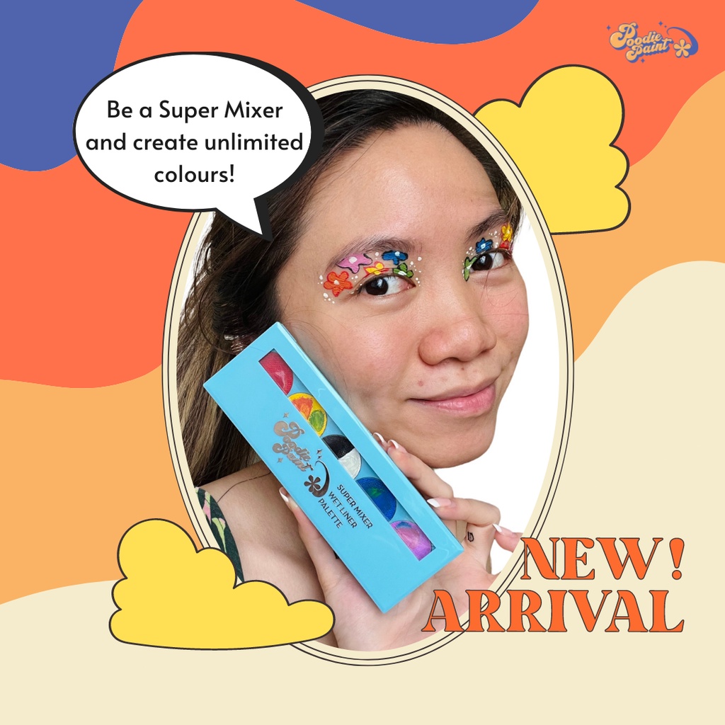 Super Mixer Matte Wet Split Liner Graphic Eyeliner Palette Tiktok ...