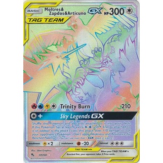 Pokemon Card TCG : Hidden Fates: Tag Team: Moltres&Zapdos&Articuno GX ...