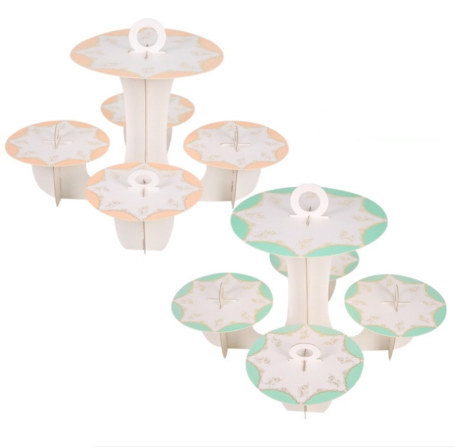 5 Tray Vintage Cup Cakes Stand Cupcake Stand Jamuan Raya Kuih Display ...