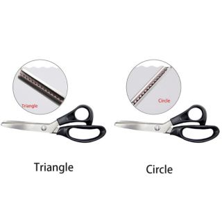 Gunting Kain Bergerigi/Gunting Kain Zigzag, Potong Jahit Kain, 2 Mata ...