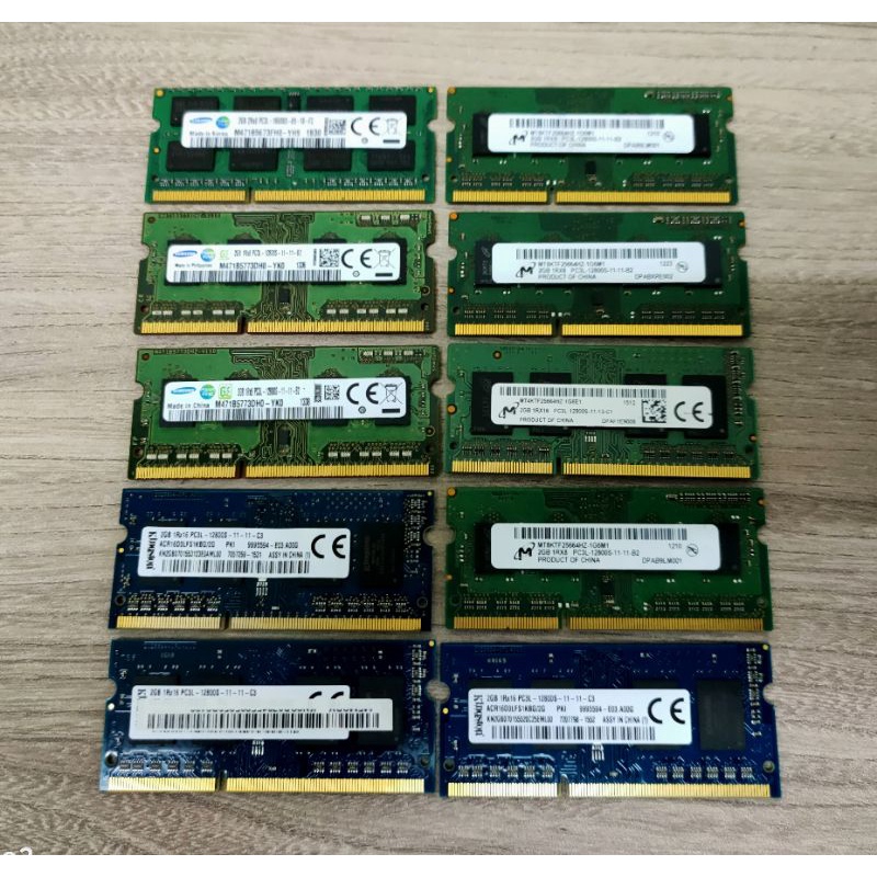 10 PCS 2GB DDR3/DDR3L LAPTOP RAM | Shopee Malaysia