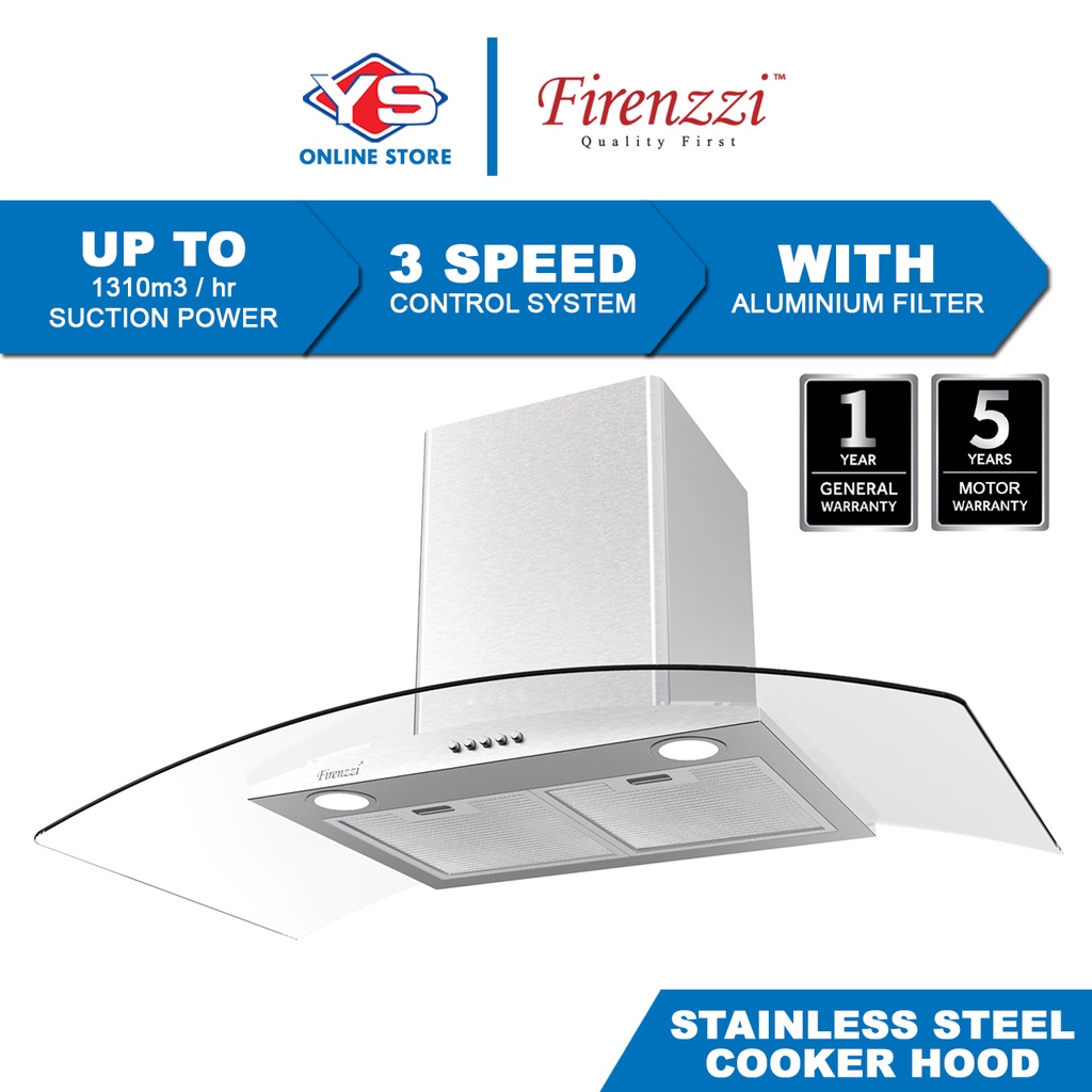Firenzzi High Power Suction LED Illumination Stainless Steel Glass ...