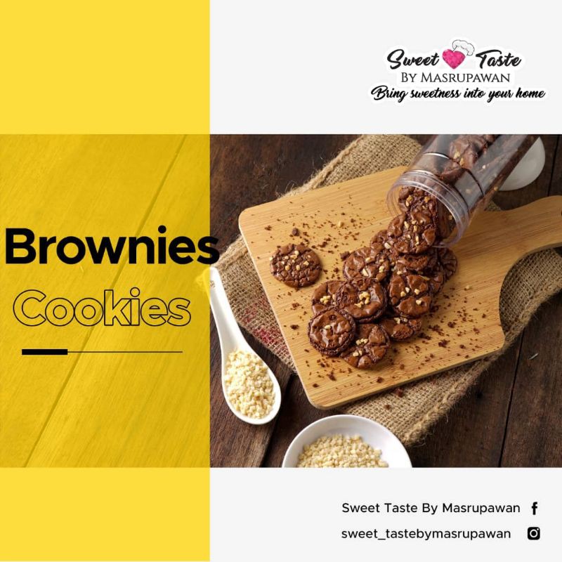 Brownies Cookies Sweet Taste by Masrupawan ( Balang Besar) | Shopee ...