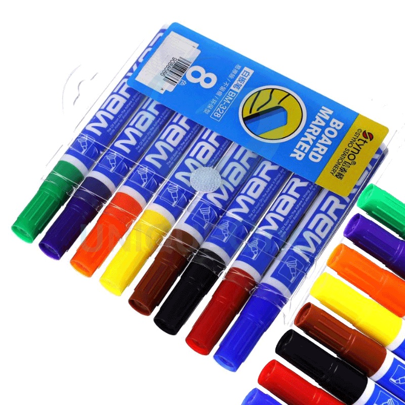 Styno Honour whiteboard MARKER PEN 8 color /sSetMarker Set (8pcs ...