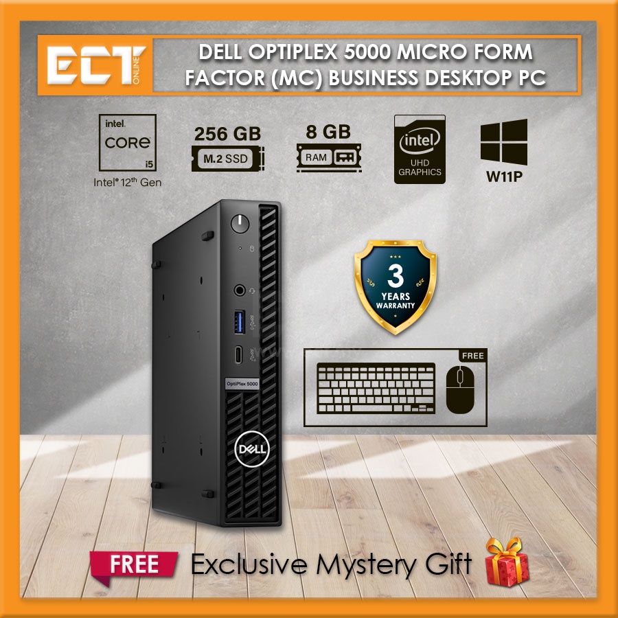 Dell Optiplex 5000 Micro Form Factor (MC) Business Desktop PC (i5 ...