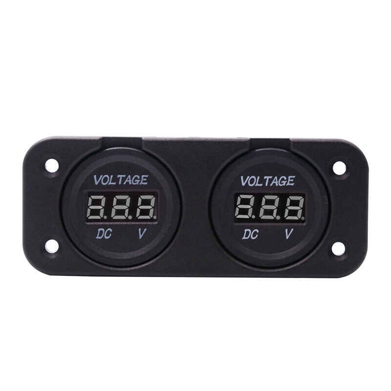 P5vp dual battery monitor dc 12v 24v led digital volt meter boat ...