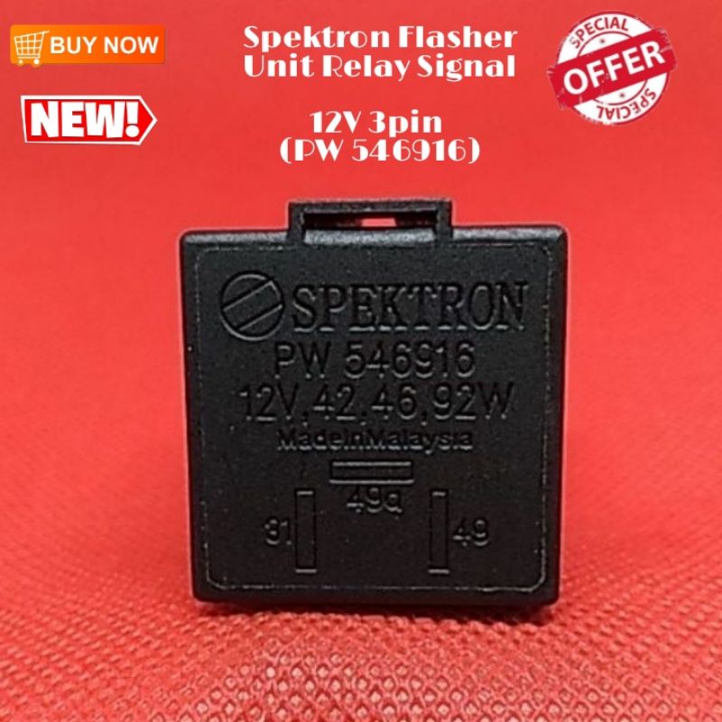 Original Proton Saga Wira Waja BLM FLX Spektron Flasher Unit Relay Turn ...