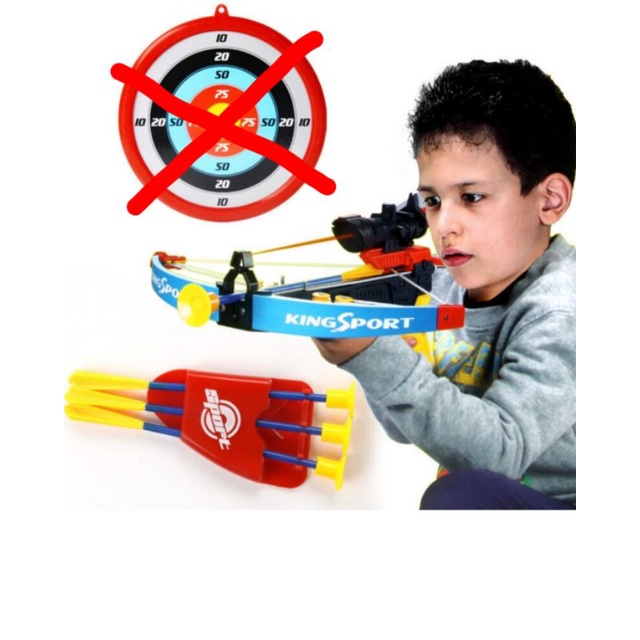Ready Stock!!! Super real kids crossbow series toys archery set indoor ...