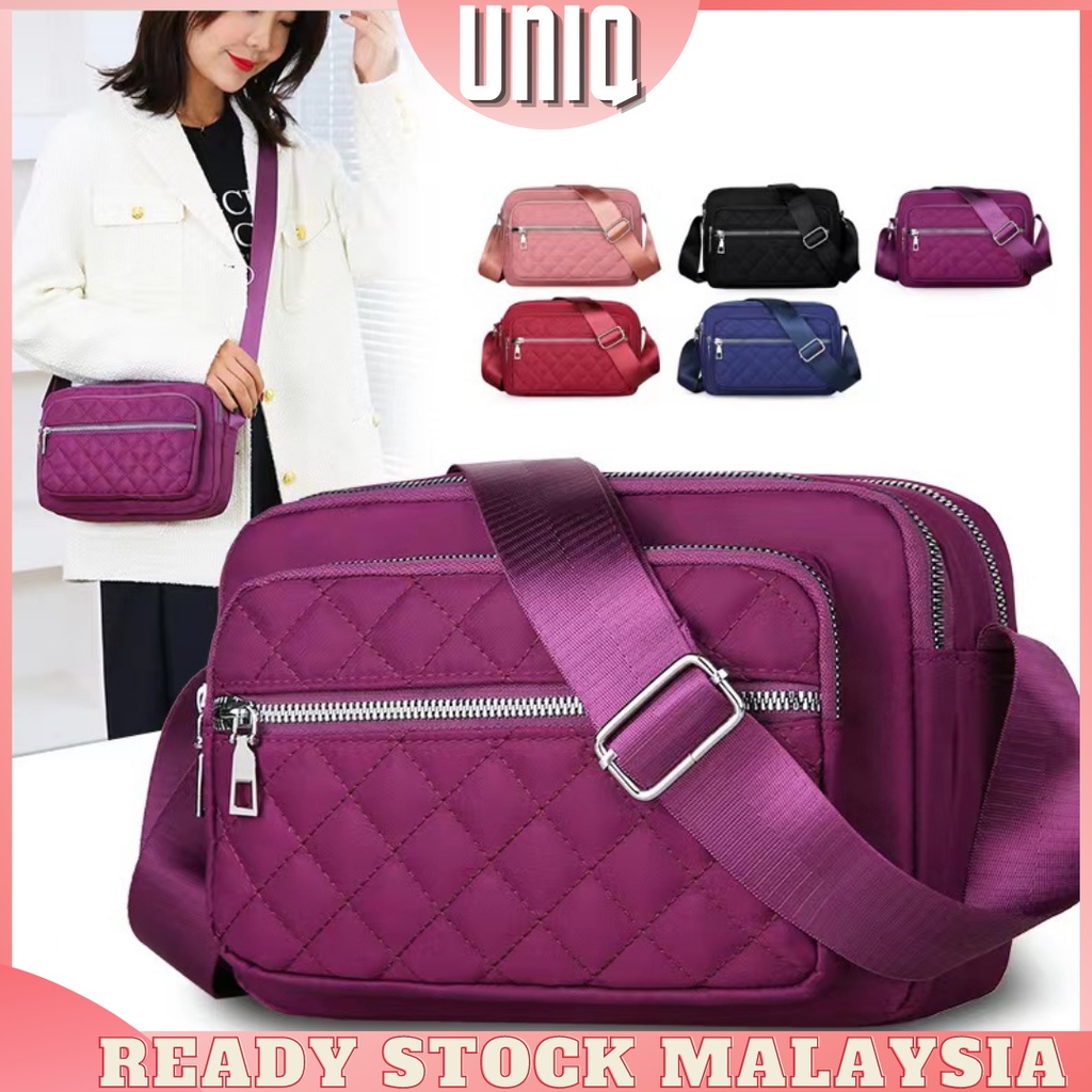 F6 READY STOCK UNIQ woman canvas handbag shoulder sling tote bag ...