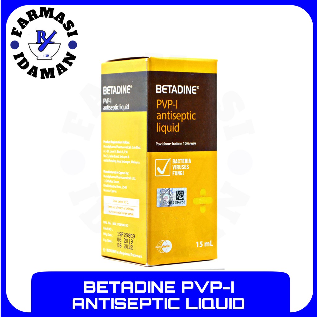 Betadine PVP-I Antiseptic Liquid 15ml | Shopee Malaysia