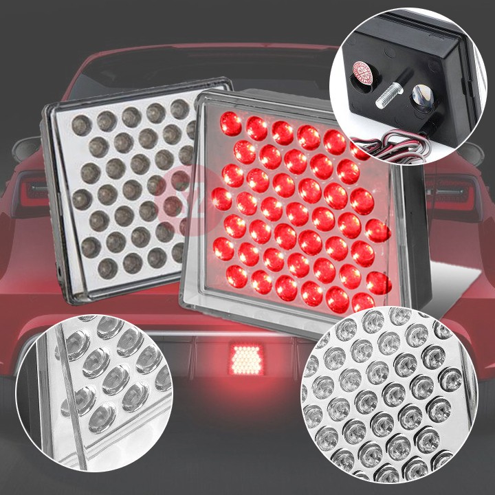 Universal LED Brake Light Square 43 Bright Red Brake Light | Shopee ...