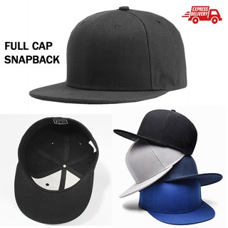 Full Cap Snackpack Caps Plain Snapack Plain Cap Topi Kosong Topi Lelaki ...