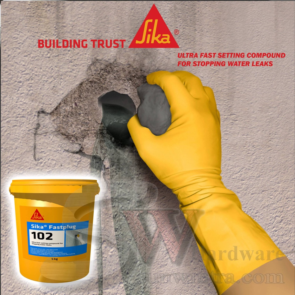 SIKA Fastplug 102 5kg | Shopee Malaysia
