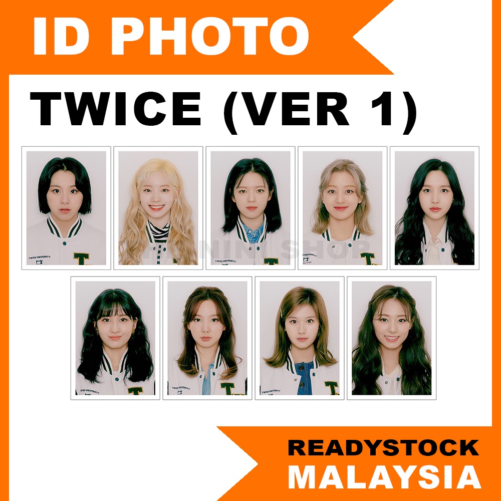 TWICE ID PHOTO - VERSION 1 -(UNOFFICIAL) KPOP PHOTO | Shopee Malaysia
