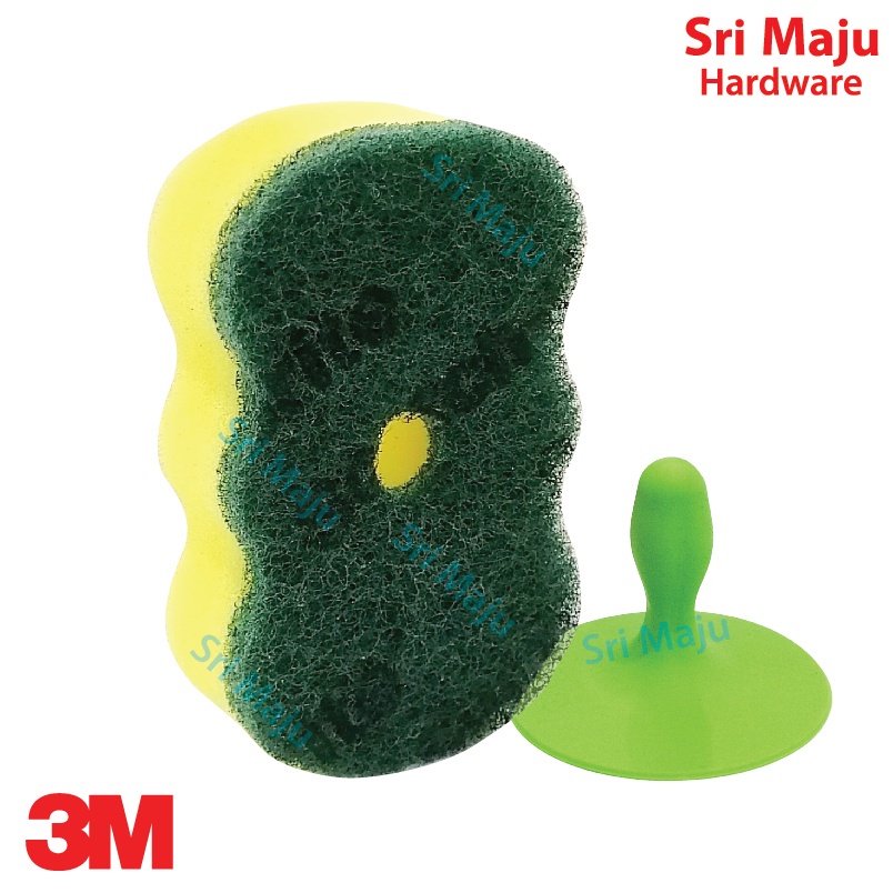 MAJU 3M Scotch Brite EG211 Quality Easy Grip Scouring Sponge with ...