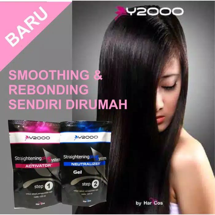 Y2000 hair straightening smoothing / hair straightener set mini - 125ml ...