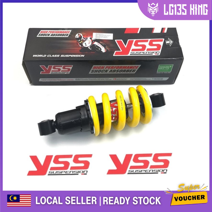 [ 100% ORIGINAL YSS ] YAMAHA 135LC LC135 MONOSHOCK MONO SHOCK ABSORBER YSS ( YELLOW COLOUR ...