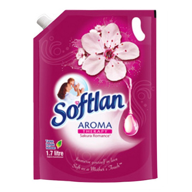 Softlan Softener Aroma Therapy Sakura Romance 1.5L (Refill) | Shopee ...