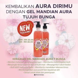Gel Mandian Aura 7 Bunga Dherbs (New Packaging) | Shopee Malaysia