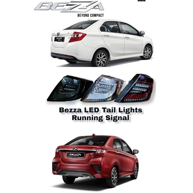 Perodua Bezza 2016-2022 Dragon Scale Dynamic Tail Lamp ( Black Red ...