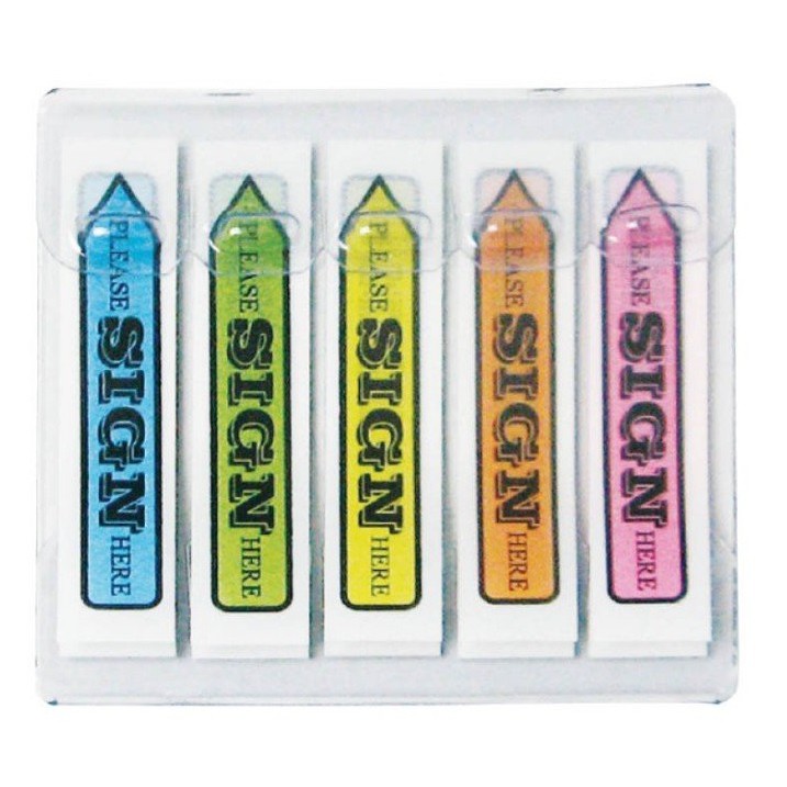 CBE SELF STICKY NOTES "PLEASE SIGN HERE" 48 X 10MM (5 PADS/PKT ...