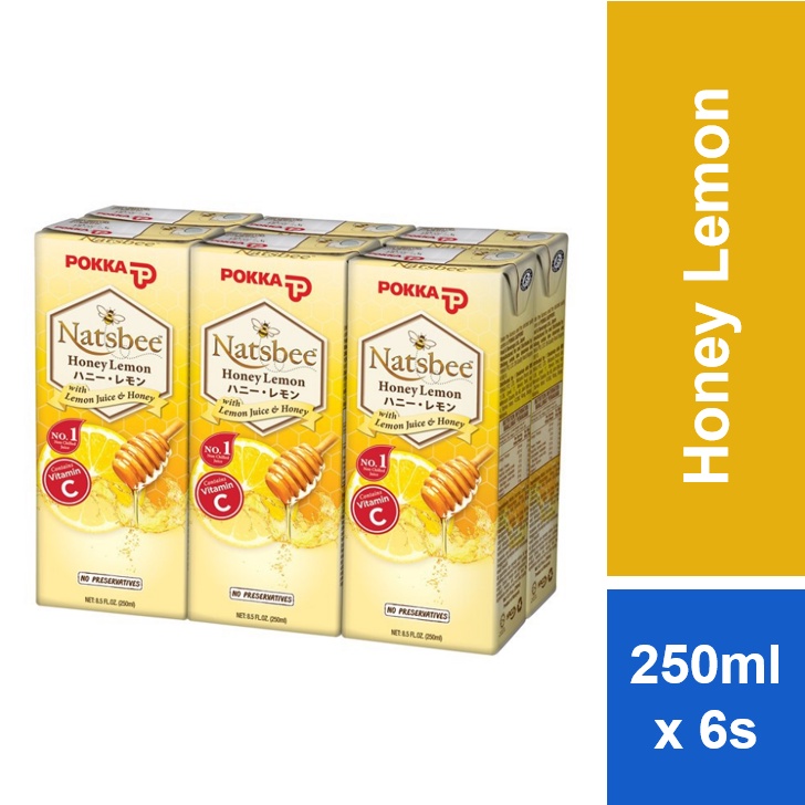 Pokka Natsbee Honey Lemon 250ml x 6s | Shopee Malaysia