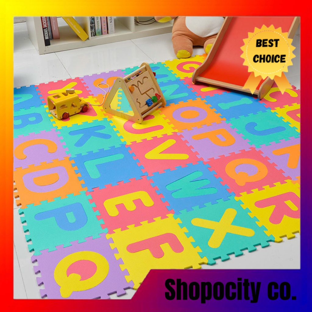 26 pcs English Alphabet Puzzle Baby Children Kids Soft EVA Foam Play ...