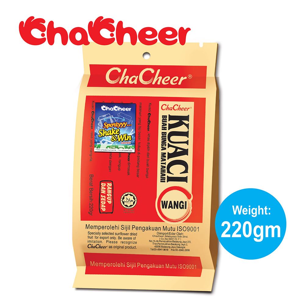 ChaCheer Kuaci Sunflower Seeds Creamy Flavour 220g (LOCAL READY STOCKS ...