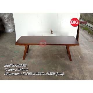 Big Tree Modern Rubber Wood Bench Chair / 4ft Bench Chair / Kerusi ...