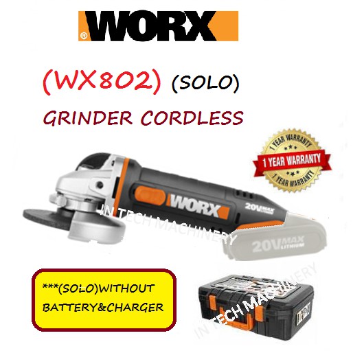 WORX WX802 ANGLE GRINDER CORDLESS (SOLO) | Shopee Malaysia