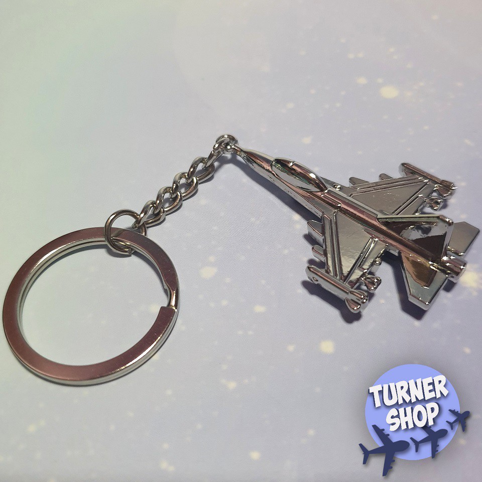 NEW F-16 Falcon 3D Fighter Plane Model Keychains Polished Metal Plane ...