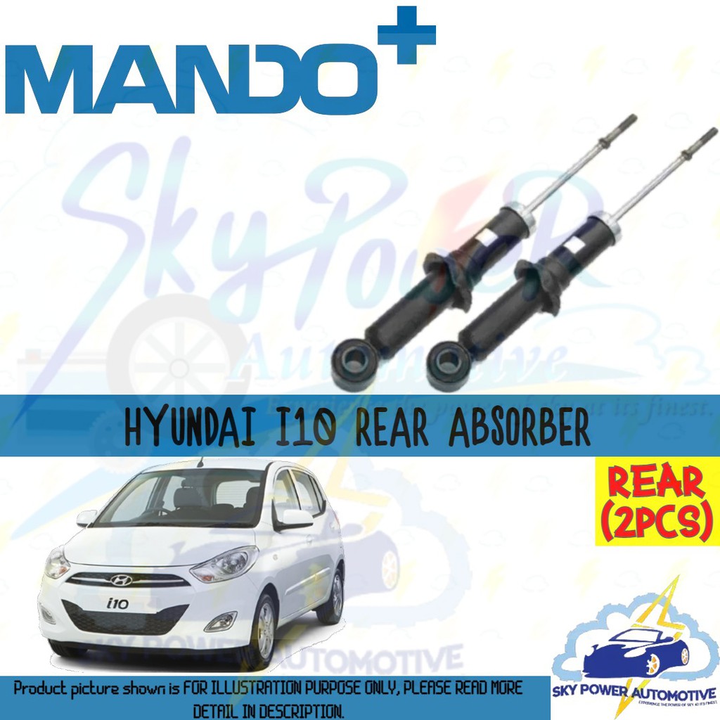 HYUNDAI I10 MANDO (KOREA BRAND IMPORTED) SHOCK ABSORBER (REAR 2PCS ...