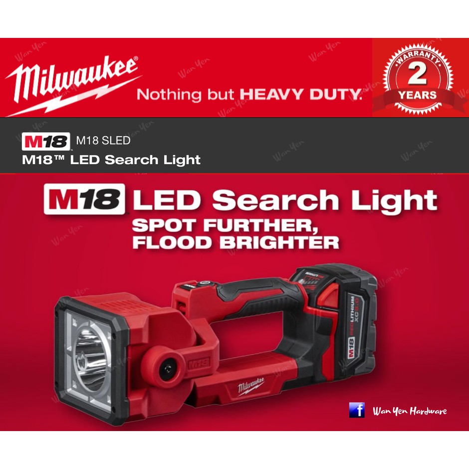 Milwaukee M18 Led Searchlight | Shelly Lighting